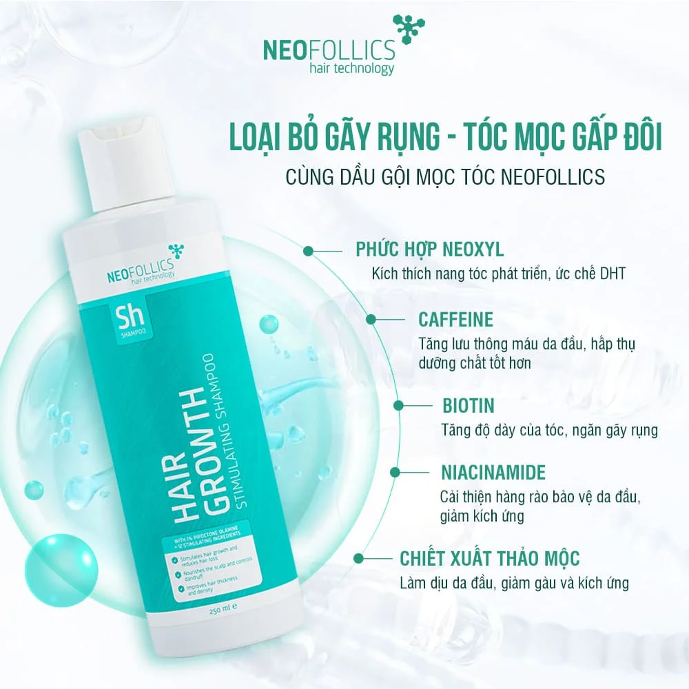 Dầu gội Neofollics - Review chi tiết và cách sử dụng - NEOFOLLICS VIET NAM